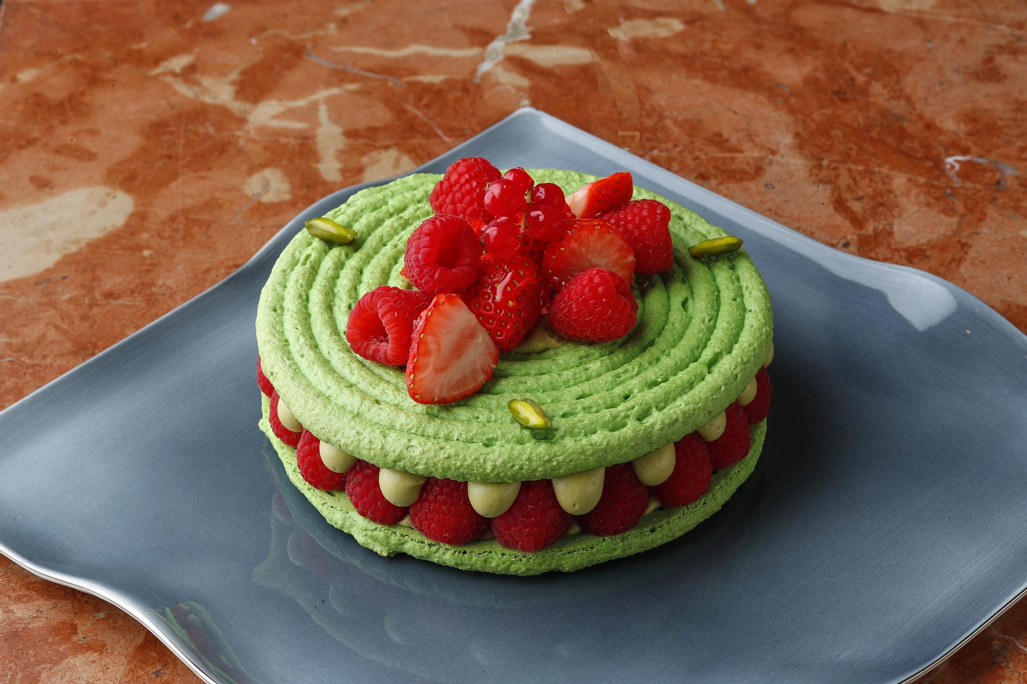 Macaron pistache - AVRANCHES GUESNAY
